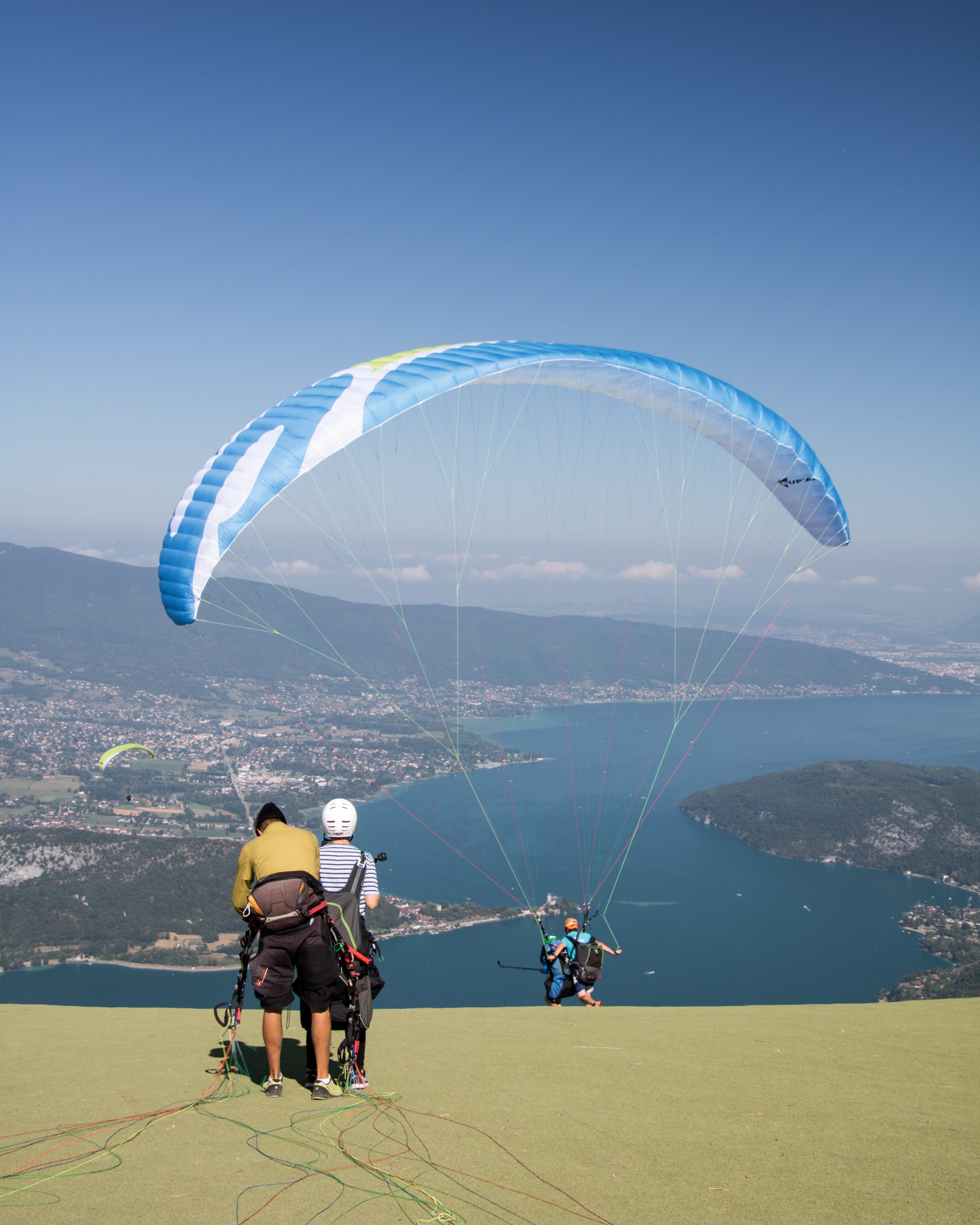 Vol en parapente au lac d'Annecy